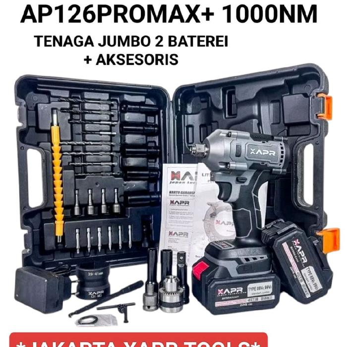 Jual APR AP 126 PROMAX + CVT BOR IMPACT WRENCH TORCI 1000 NM DAN BEBERA ...