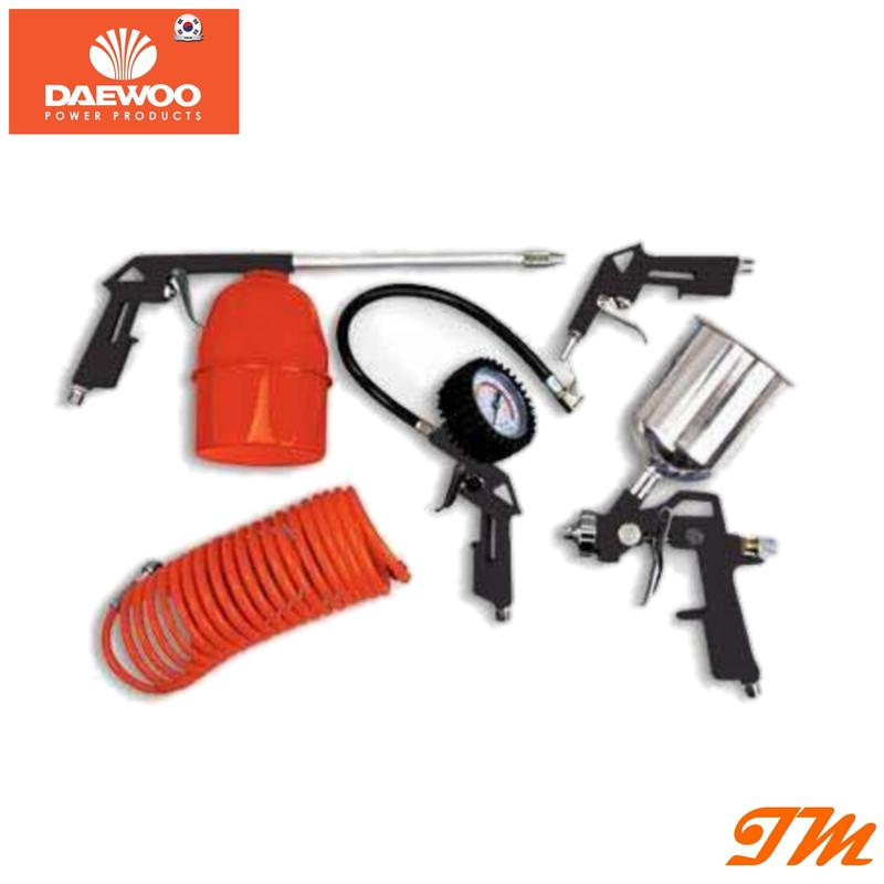 Daewoo 5 pcs Pneumatic Air Tool Kit Set - TikTok Shop Malaysia