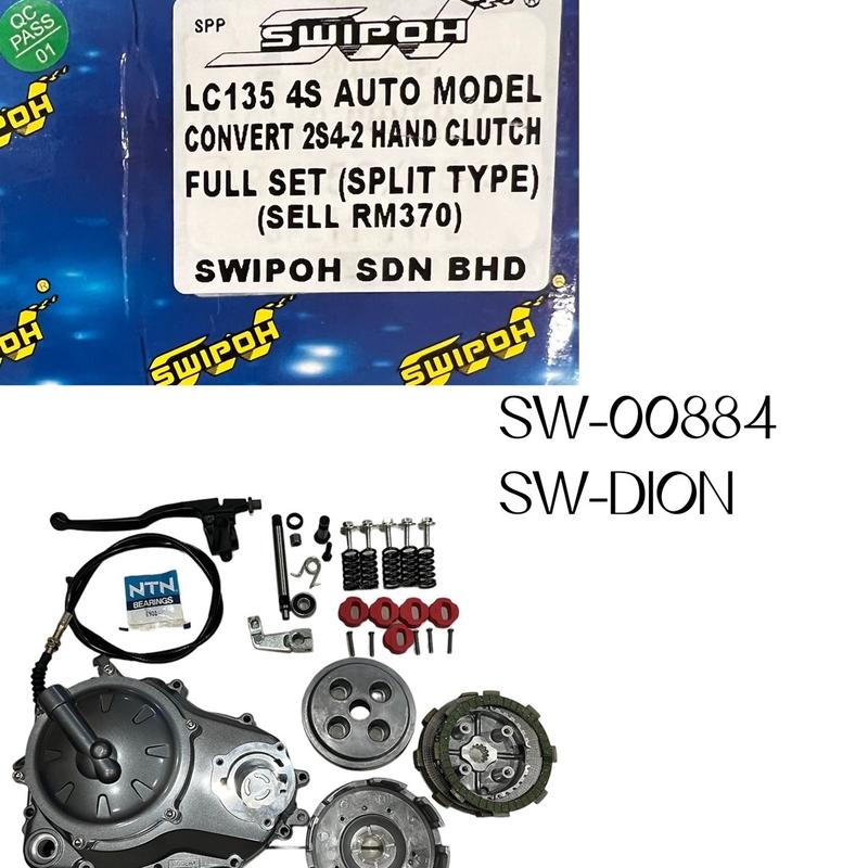 SWIPOH LC135 AUTO MODEL CONVERT 2S4-2 HAND CLUTCH FULL SET SPLIT ...