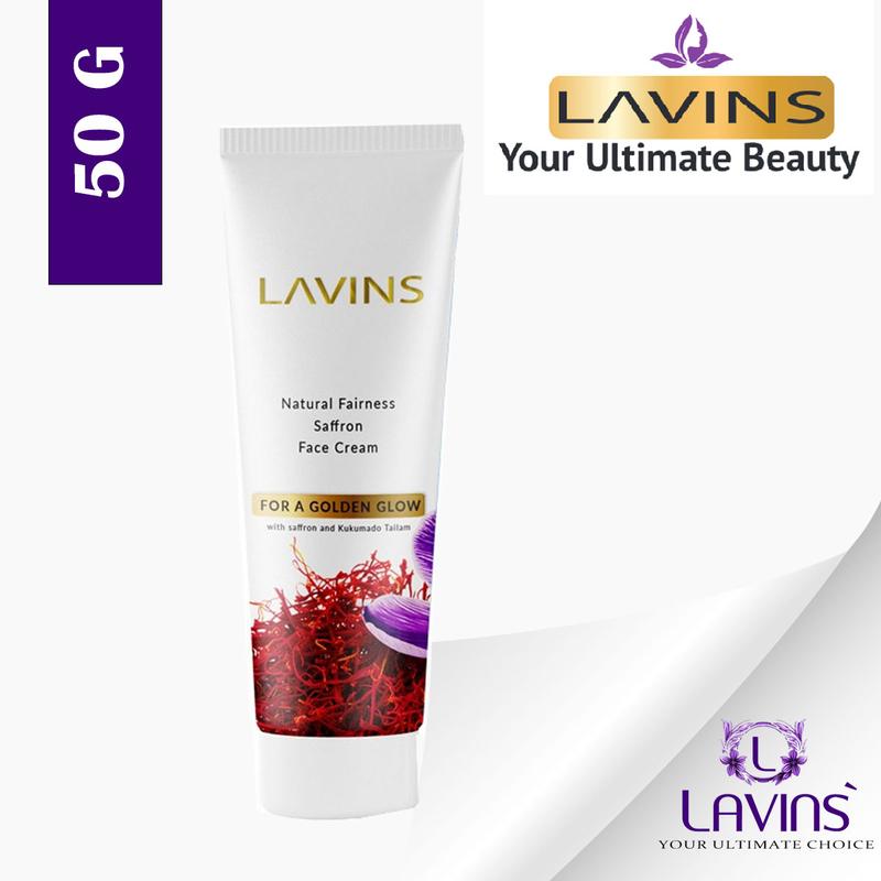 LAVINS Saffron Face cream 50g , lightening and evens skin tone ...