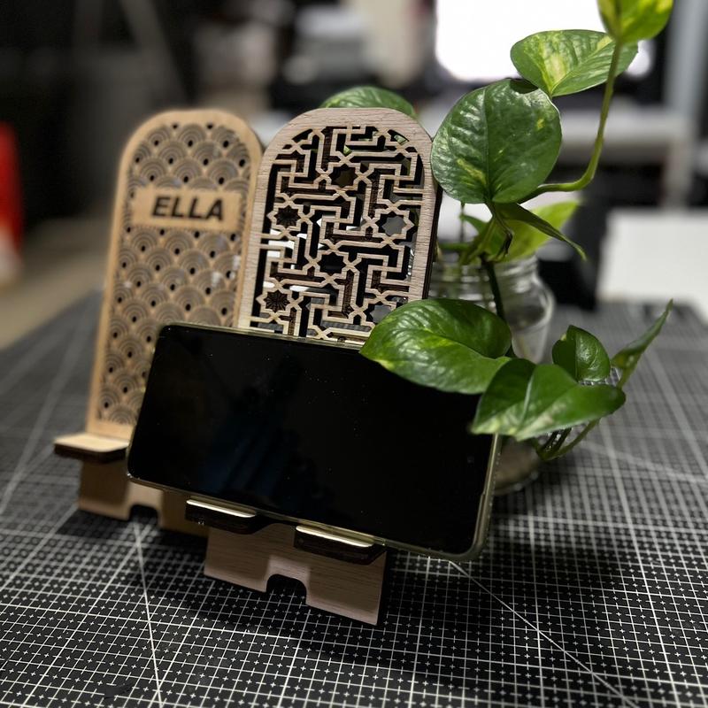ukiran kayu / gambar kayu / hadiah gift STAND PHONE BOLEH LETAK ...