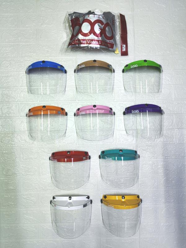 VISOR 100% ORIGINAL BOGO BG-05 COLOUR CAP CLEAR TINTED 2TONE - TikTok ...