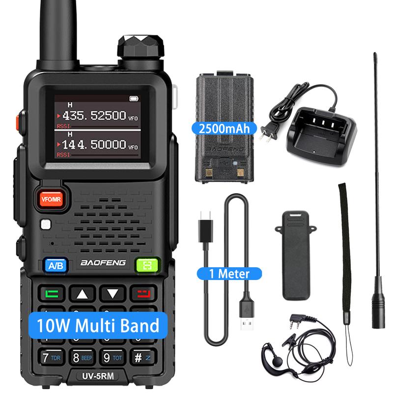 Radio Baofeng, 5RM dan 10W, Radio Ham, Pegang Tangan Jarak Jauh ...