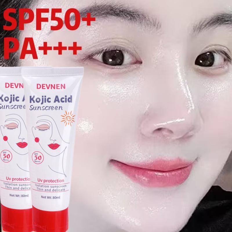 kojic acid sunscreen spf 50 sunblock badan dan wajah Whitening ...