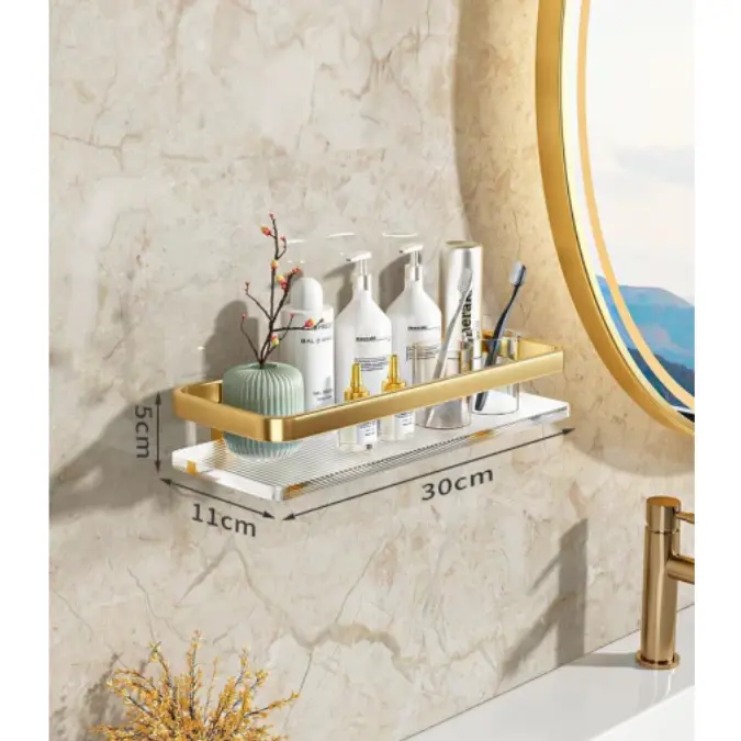 Rak Shampoo Kamar Mandi Tahan Lembab Rak Sabun Dinding Rak Kosmetik ...