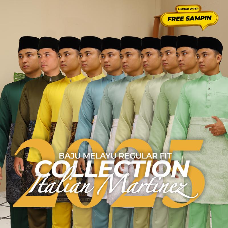 2025 BAJU MELAYU C/M REGULAR FIT ITALIAN MARTINEZ BY JAKEL Button - TikTok Shop Malaysia