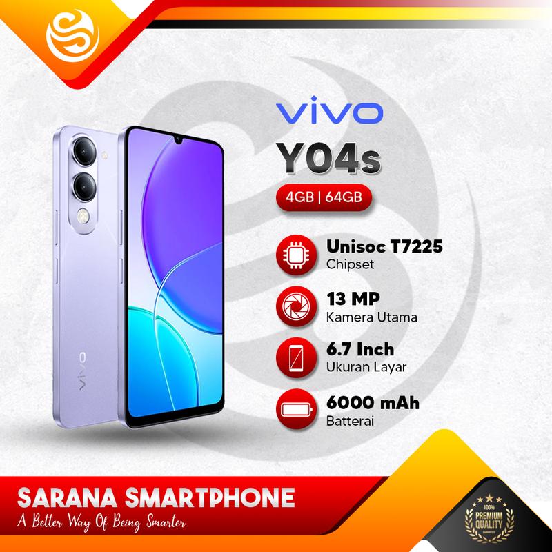 Vivo Y04s 4/64GB | Layar 90Hz | Baterai 6000mAh | Garansi Resmi - Shop | Tokopedia