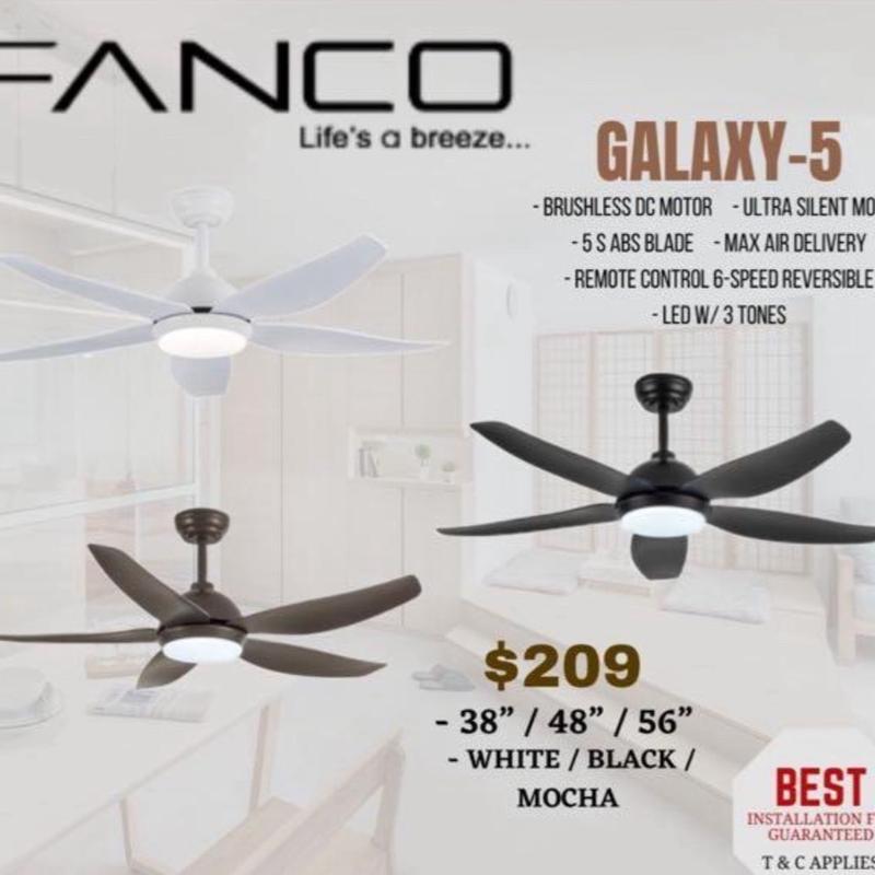 (With installation promo) Fanco Galaxy 5-blades ceiling fan - TikTok ...