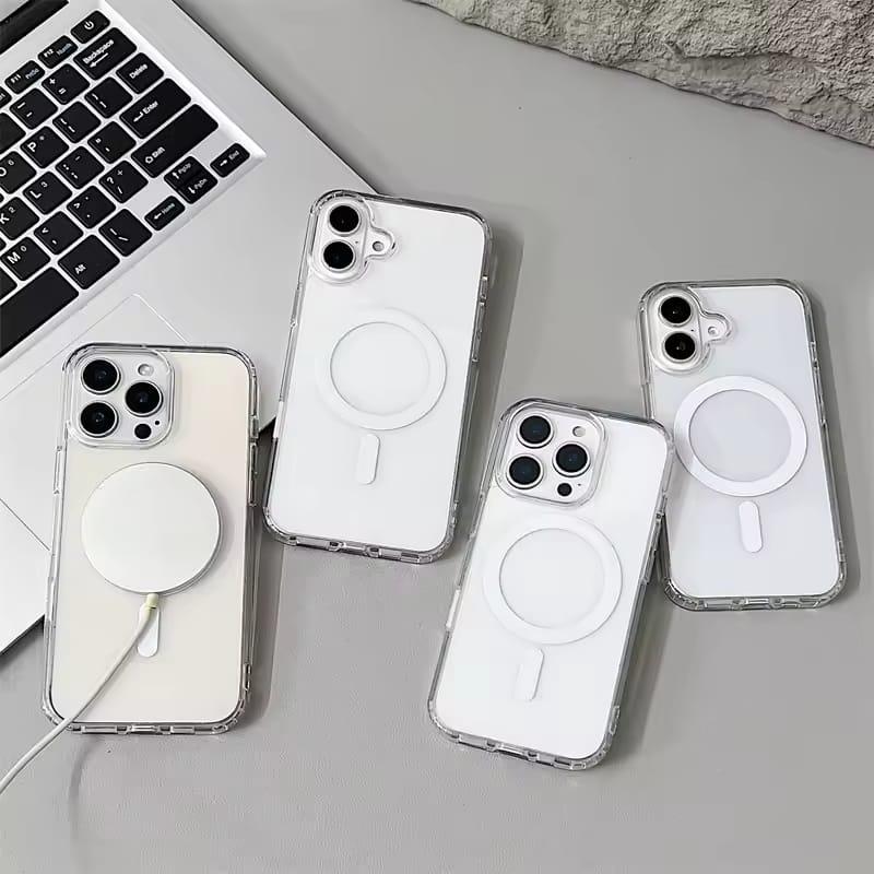 Magsafe Clear Case for iPhone 16 15 14 13 12 11 Pro Max Plus - Shop ...