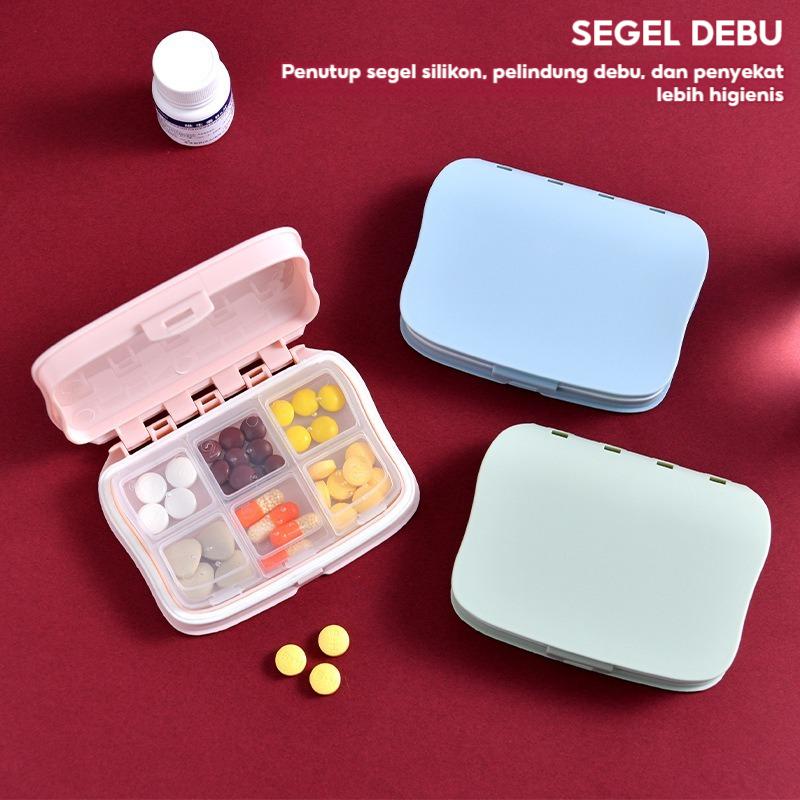 Kotak Obat Vitamin Harian Mingguan 6 Sekat Daily Medicine Bo - Shop ...