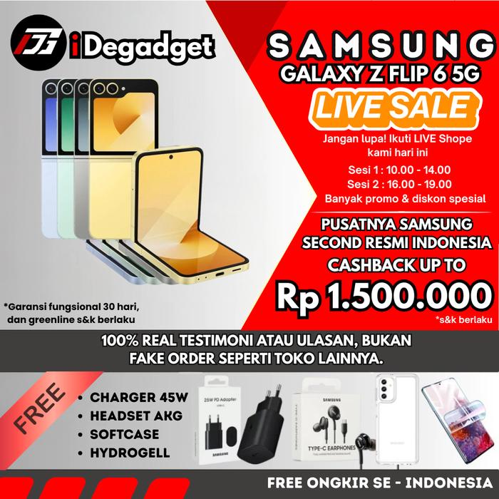 Jual Samsung Galaxy Z Flip 6 5G 512GB 256GB 128GB Resmi SEIN Indonesia ...