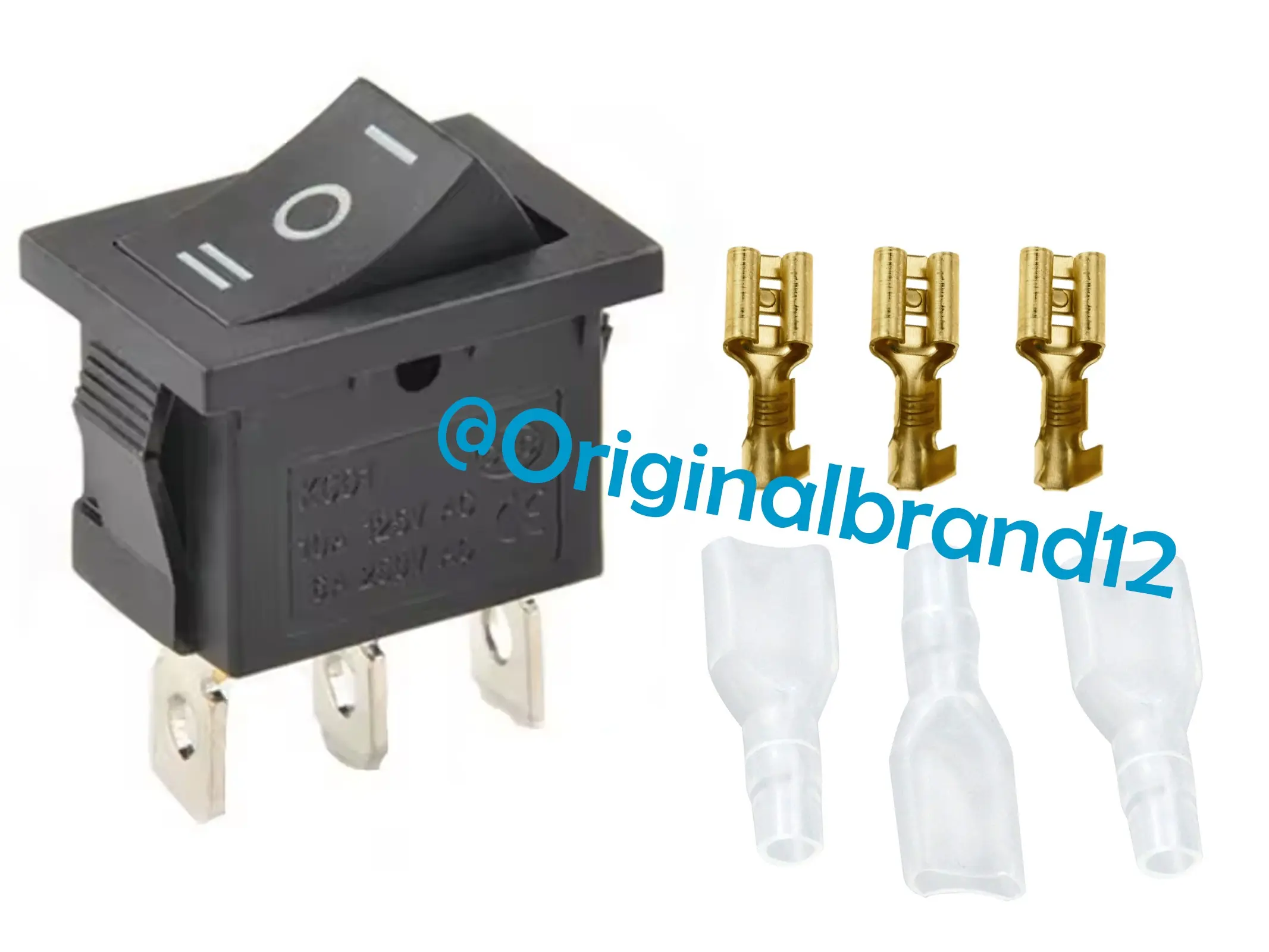 Saklar Rocker Switch ON OFF ON 3 Kaki dengan Skun dan karet - Shop ...