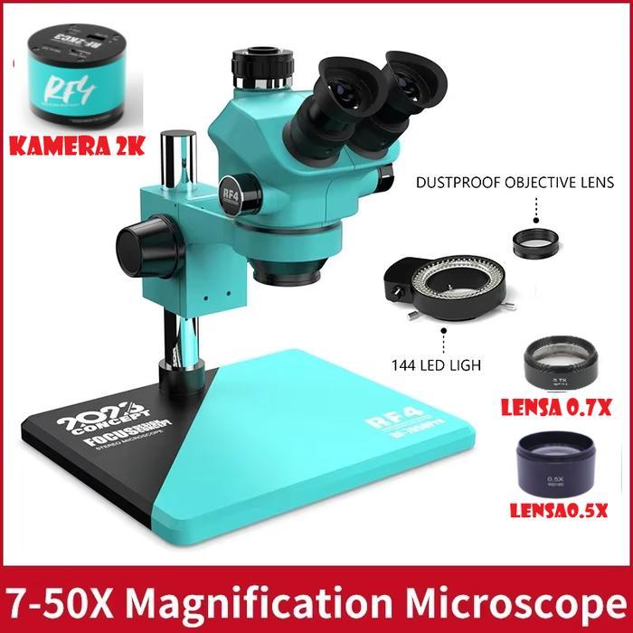 MICROSCOPE TRINOKULAR RF4 7050 PRO 7-50X NEW ORIGINAL - Shop | Tokopedia