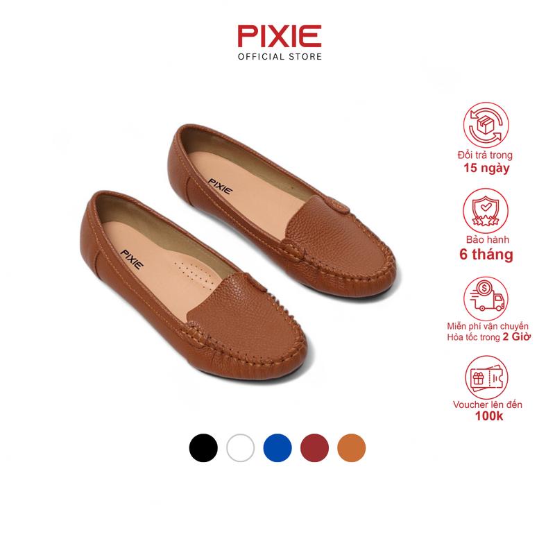 Giày Mọi Da Bò Thật Đế Mềm Pixie 3254 - TikTok Shop Vietnam