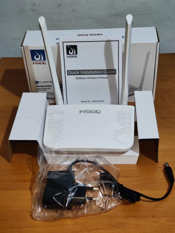HSGQ Router Wifi 4 LAN 3FE 1 WAN HSGQ-R300 300Mbps 5 Mode Garansi Resmi ...