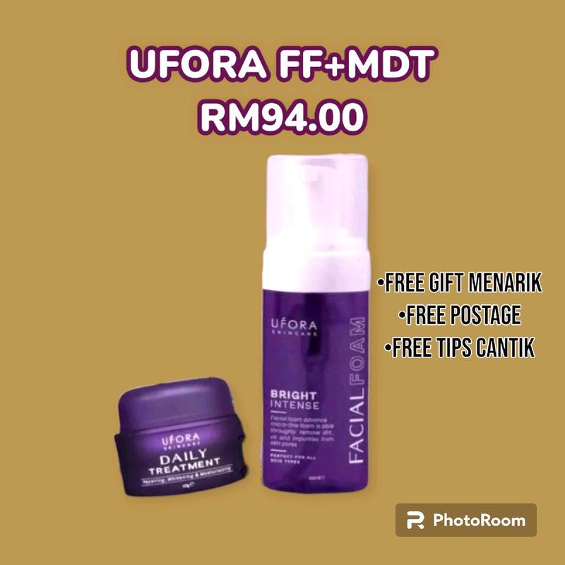 UFORA FACIAL FOAM & DAILY TREATMENT Kulit Skincare Wajah Toner Soap ...