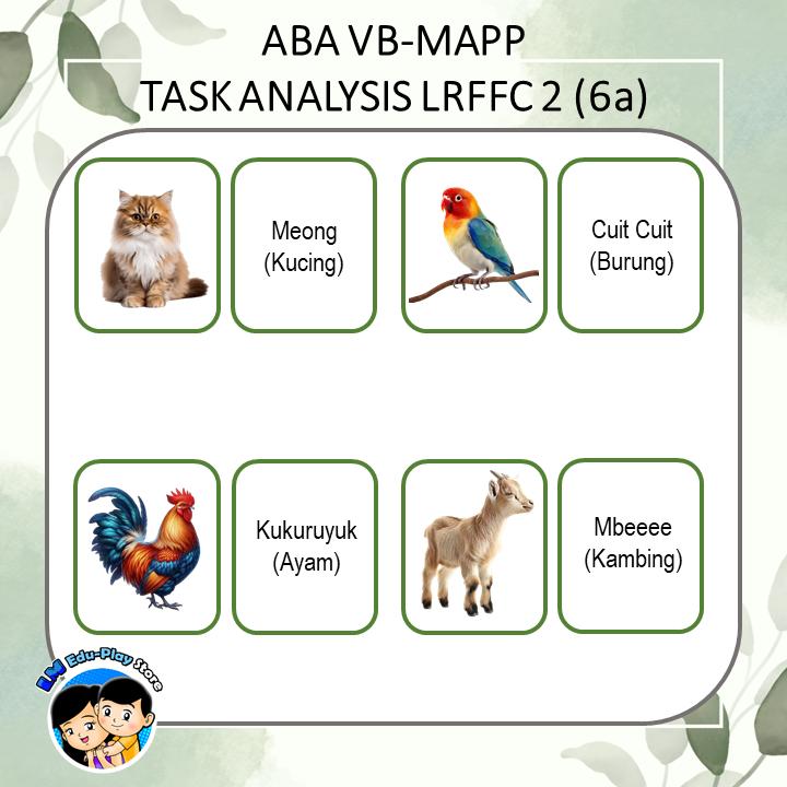 Kartu Belajar ABA-VB Task Analysis LRFFC Level 2 (6a) - Shop | Tokopedia