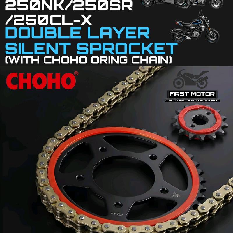 DOUBLE LAYER SILENT SPROCKET SET CFMOTO 250NK 250SR 250CLX / - TikTok ...