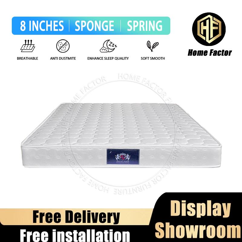 8Inch Spring Mattress (Free Install&Delivery)/Single/Super Single/Queen ...