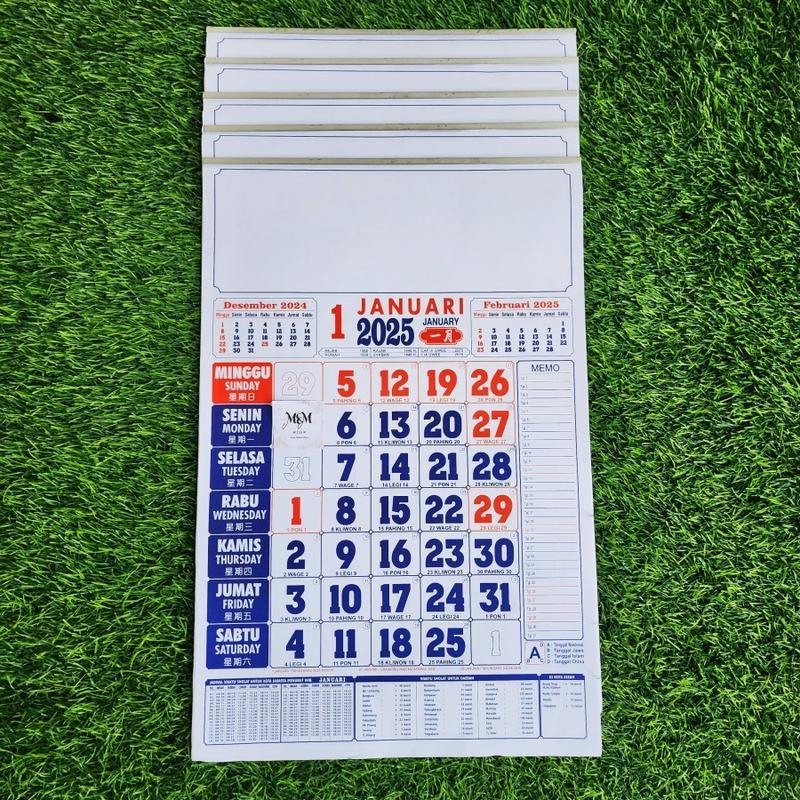 (DNA) Kalender Dinding Besar 2025 Year Day Wall Calendar - Shop | Tokopedia