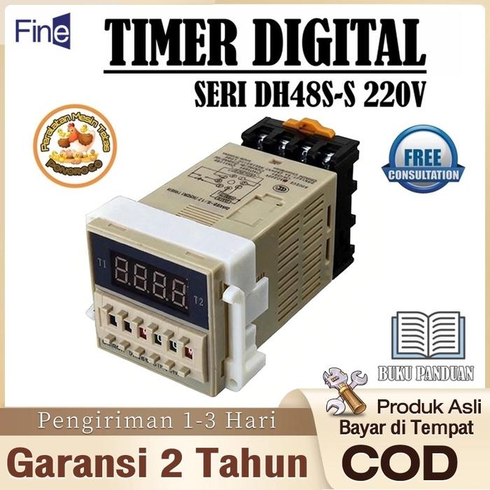 Promo DH48S-S OMRON Time Relay Delay Digital Mesin Tetas - DH48S-S ...