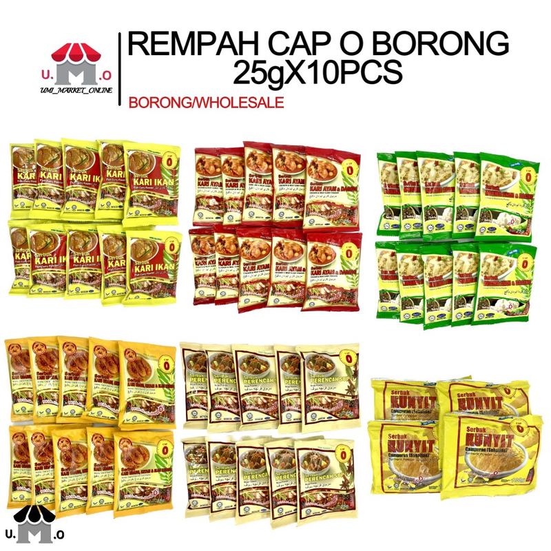 rempah cap o borong 25g x 10 bungkus - TikTok Shop Malaysia