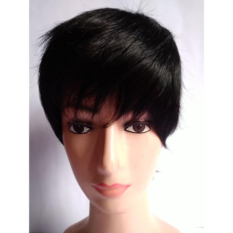 Wig Pria Pendek Model Ikal Cowo Anak Kampus - Shop | Tokopedia