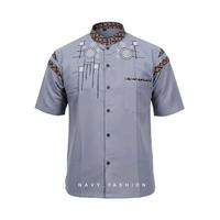 Promo Koko Lengan Pendek Dewasa/Baju Koko Baju Bordir Kombinasi Batik ...