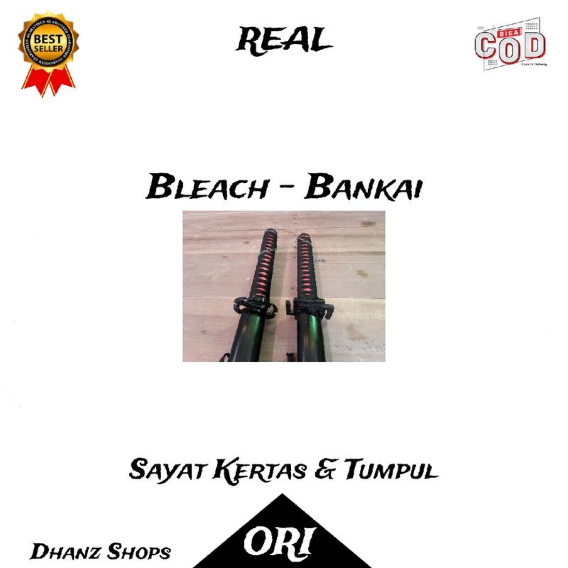 Pedang Pedangan Bankai Bleach Sarung Kayu Asli Cosplay Anime - Shop ...