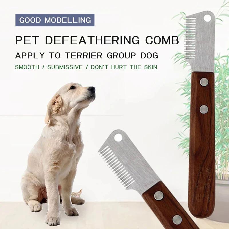 Hair Shedding Comb Cat Brush Grooming Tool Dog Hair Removal Knife ...