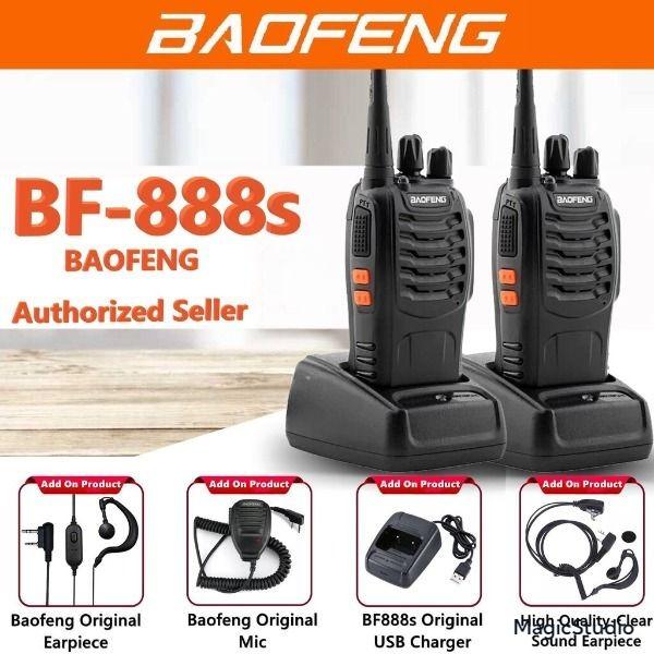 BAOFENG 1Pair【2 Units】5WB BF-888S 1Pair Outdoor Waterproof Walkie ...