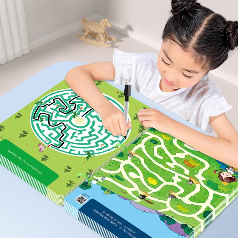 Mazes For Kids Ages 3-6 Children's maze training book concentration ...