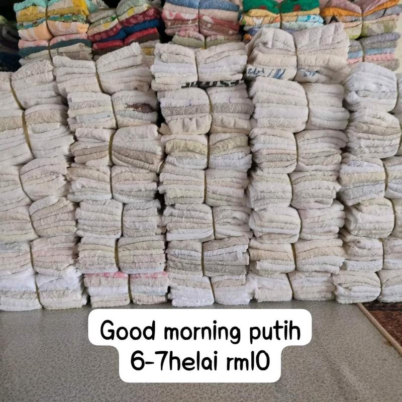 tuala dapur putih good morning - TikTok Shop Malaysia