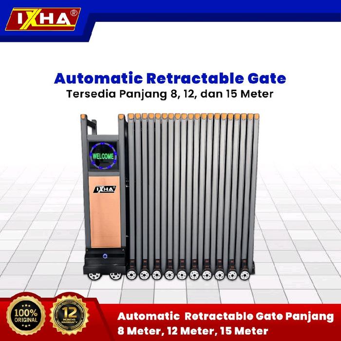 Promo Pagar Geser Otomatis Aluminium Alloy Automatic Rectractable gate ...