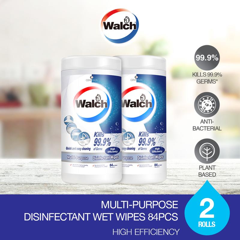 Walch Multi-Purpose Disinfectant Wet Wipes 84pcs x 2 Rolls - TikTok ...