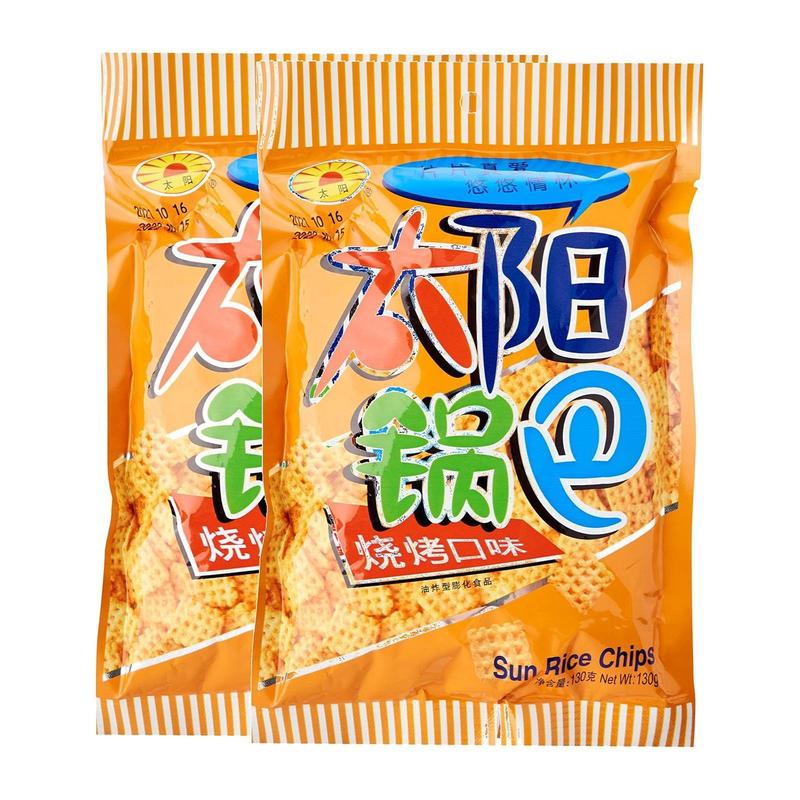 SUN Tai Yang Rice Chips 【BBQ Flavour】 2 Packets x 130g Guo Ba - TikTok ...