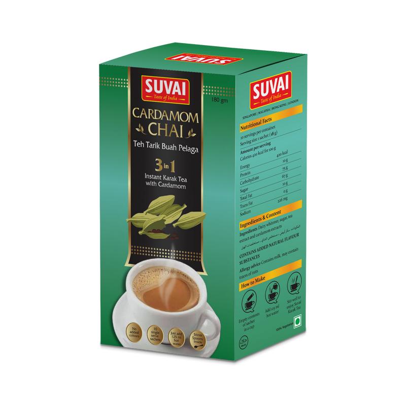 Suvai Cardamom Premix Tea / Chai ( 3 in 1 / 10pcs / 180 gm) - TikTok ...
