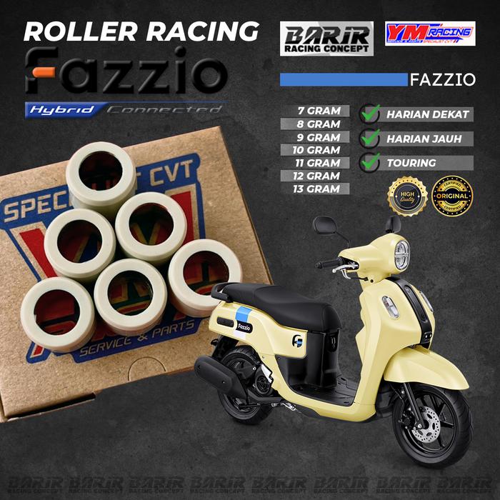 Promo ROLLER FAZZIO YM RACING 1 SET ( 6 pcs ) Bisa MIX/Silang 7gr 8gr ...