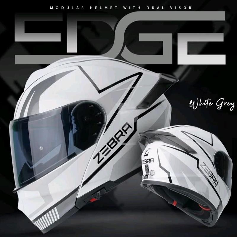 ZEBRA DUAL VISOR MODULAR HELMET (A113 RITZY EDGE, HONEYCOMB - TikTok ...