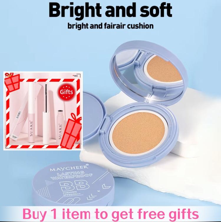 BB Foundation Cushion, jenama MAYCHEER, Kawalan Minyak, Kemasan ...