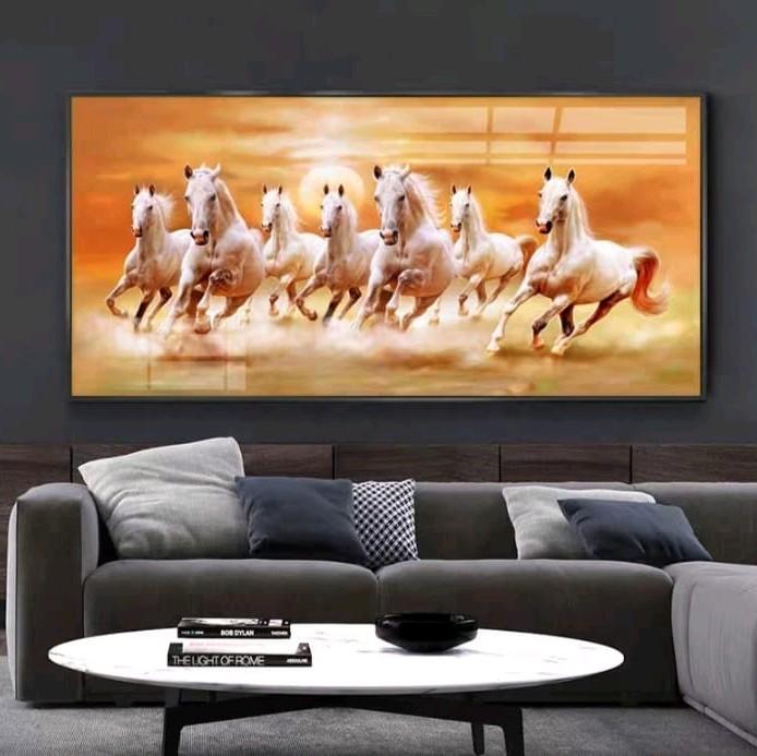 Fung sui horses with frame canvas - TikTok Shop Malaysia