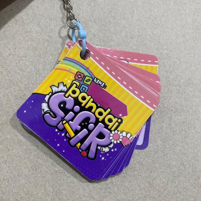 Mini Sifir Poket Jenis Keychain Flash Cards - TikTok Shop Malaysia