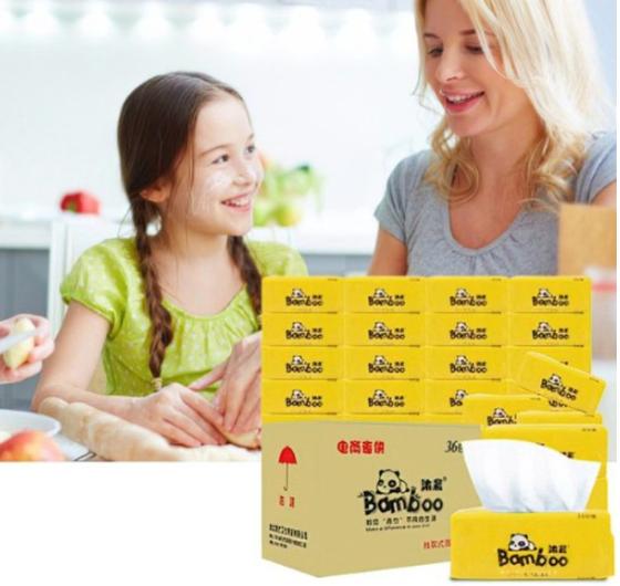 Tisu buluh Tisu/Tisu muka lembut 300pcs Tisu muka Tisu bukan - TikTok ...