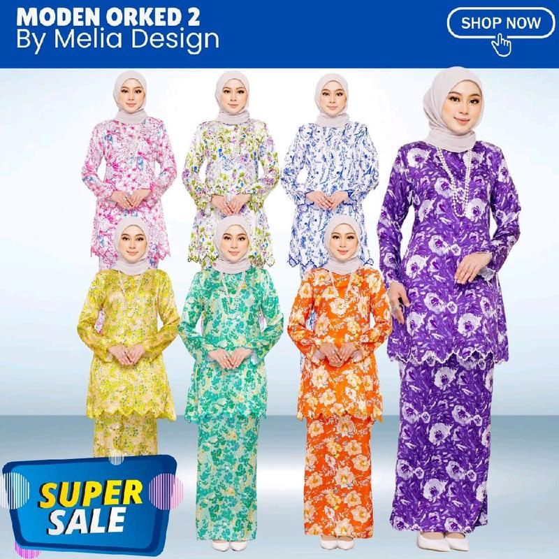 KURUNG MODEN ORKED 2 BY MELIA DESIGN SULAM BIKU EMBOSSED SIL - TikTok ...