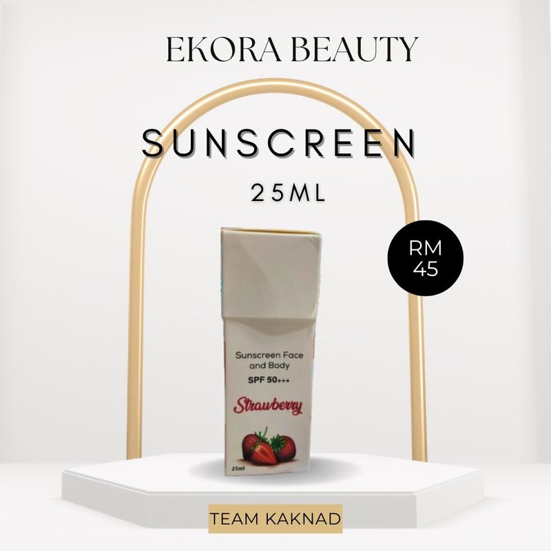Sunscreen strawberry 1 box saiz besar by Ekora beauty Kulit - TikTok ...