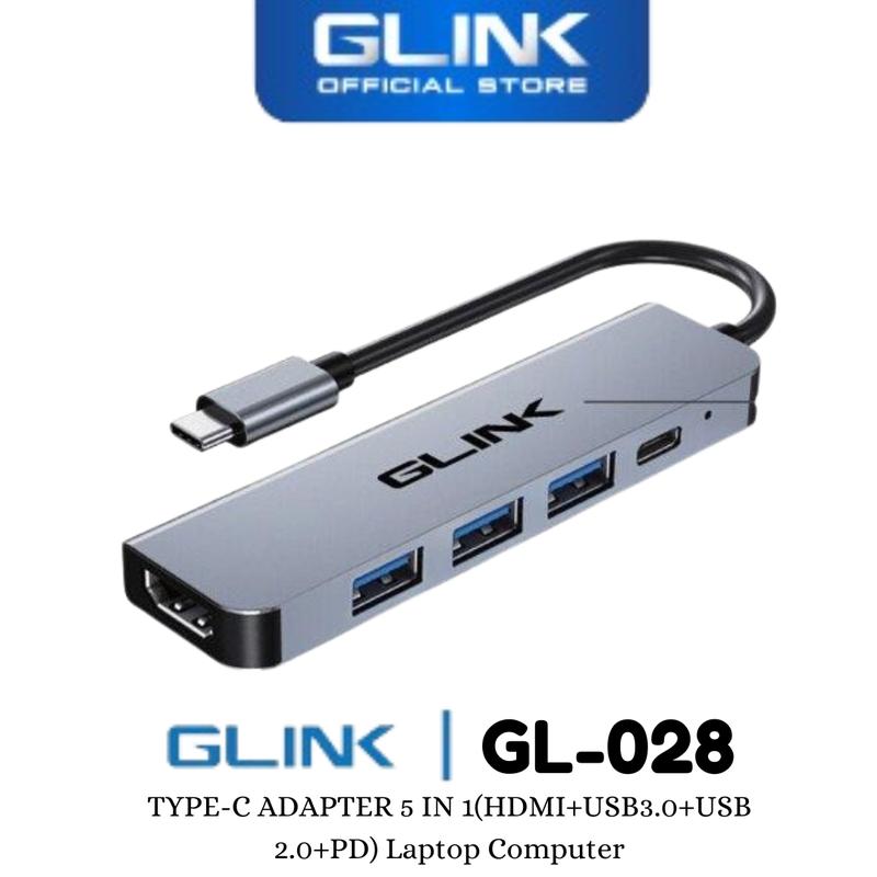 GLINK GL-028 Penghubung USB-C 5 dalam 1 dengan HDMI USB 3.0 - TikTok ...