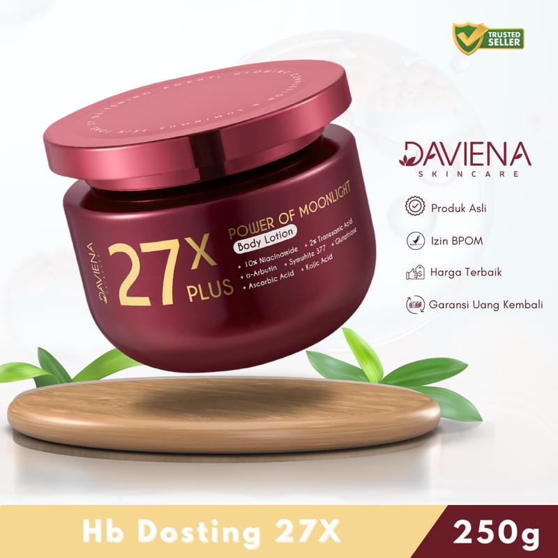 daviena skincare HB DOSTING 27X PLUS Body lotion Pencerah Kulit Badan ...