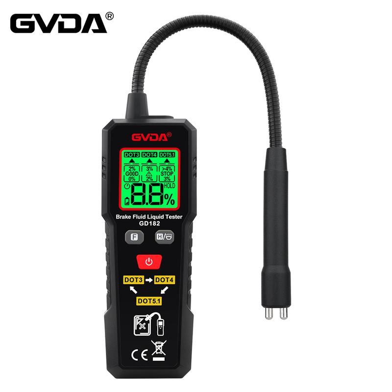 เครื่องทดสอบของเหลวเบรกดิจิตอล, GVDA, สำหรับ DOT3, DOT4 และ DOT5.1 ...