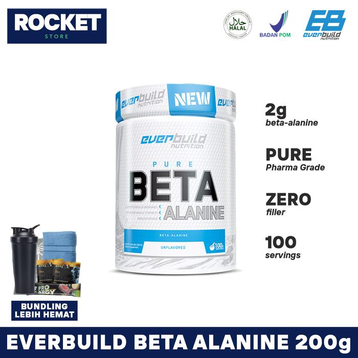 Jual Everbuild Nutrition Beta-alanine Pre-workout 200gr 100 servings ...