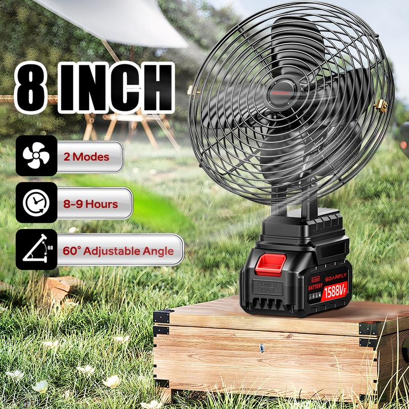 【Ready Stock】SOARFLY 8 inch Lithium Battery Mini Electric Fa - TikTok ...
